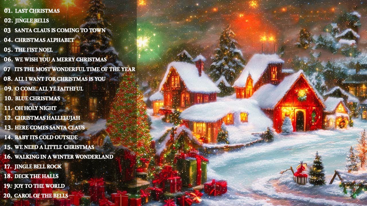 Top Christmas Songs of All Time🎄Christmas Music Playlist, Christmas ...