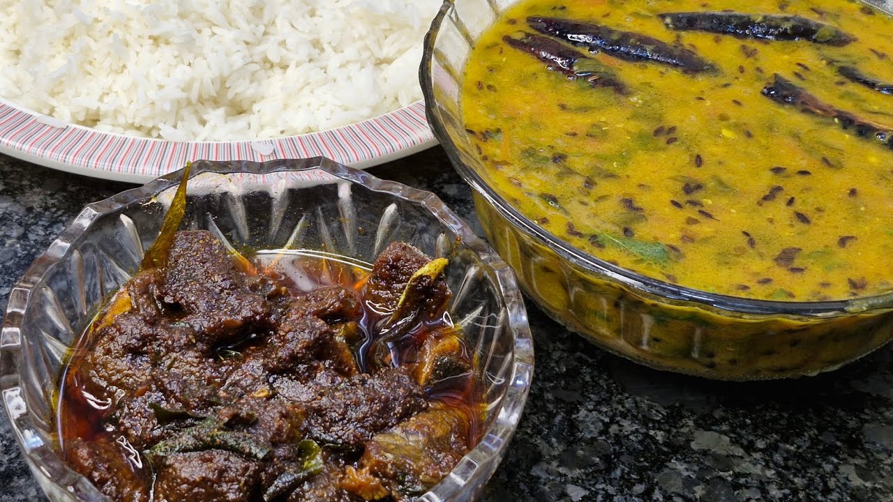 Hyderabadi Spl Lunch Combo~ Kulfe Ki Katli Or Tala Hua Gosh || Spl ...