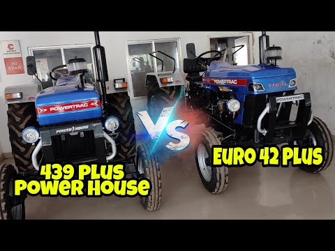 Euro🚜 42 Plus v/s 439 🔥Plus Power House Comparison | Powertrac | Euro 42 Plus