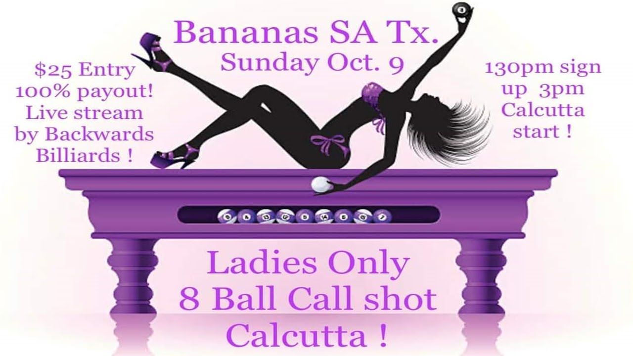 JMEEZ Ladies 8 Ball Bar Rules Live from Banana's Billiards - YouTube