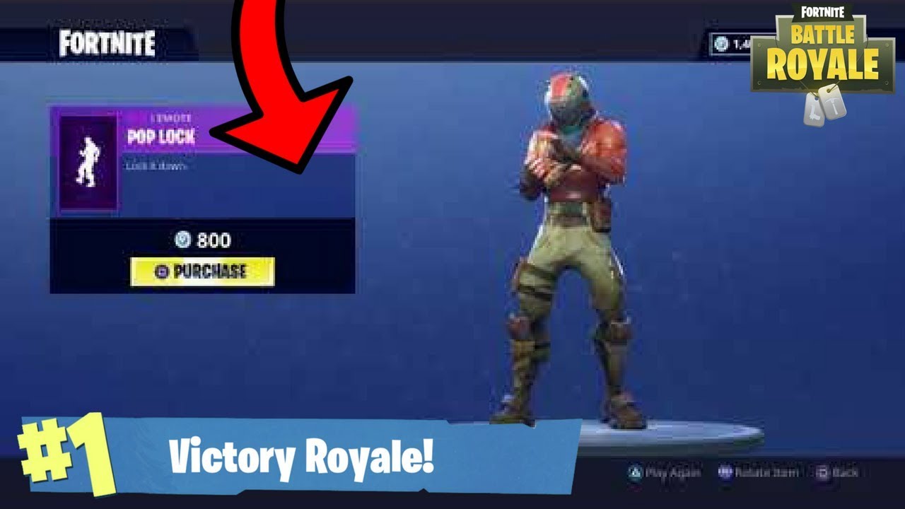 *New* “Pop Lock” Dance/Emote In Fortnite: Battle Royale Fortnite New ...