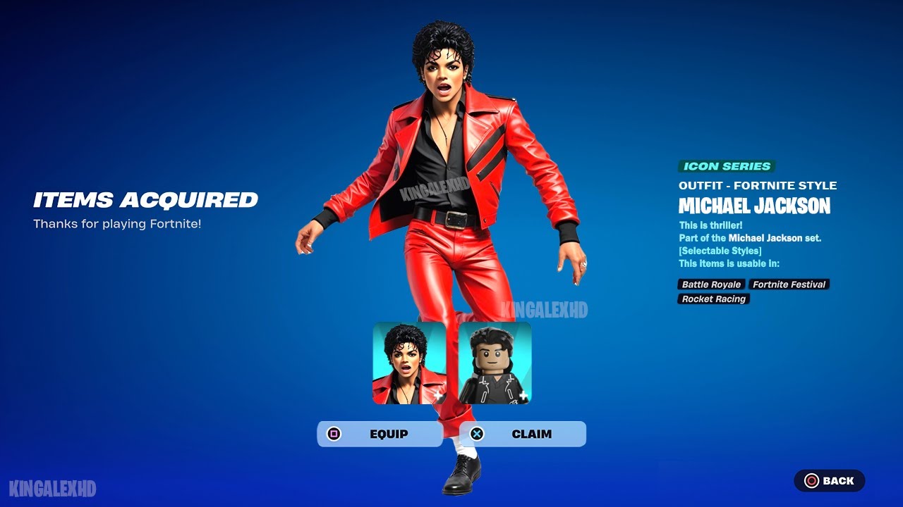 How To Get Michael Jackson Thriller Skin NOW FREE In Fortnite (Unlocked ...