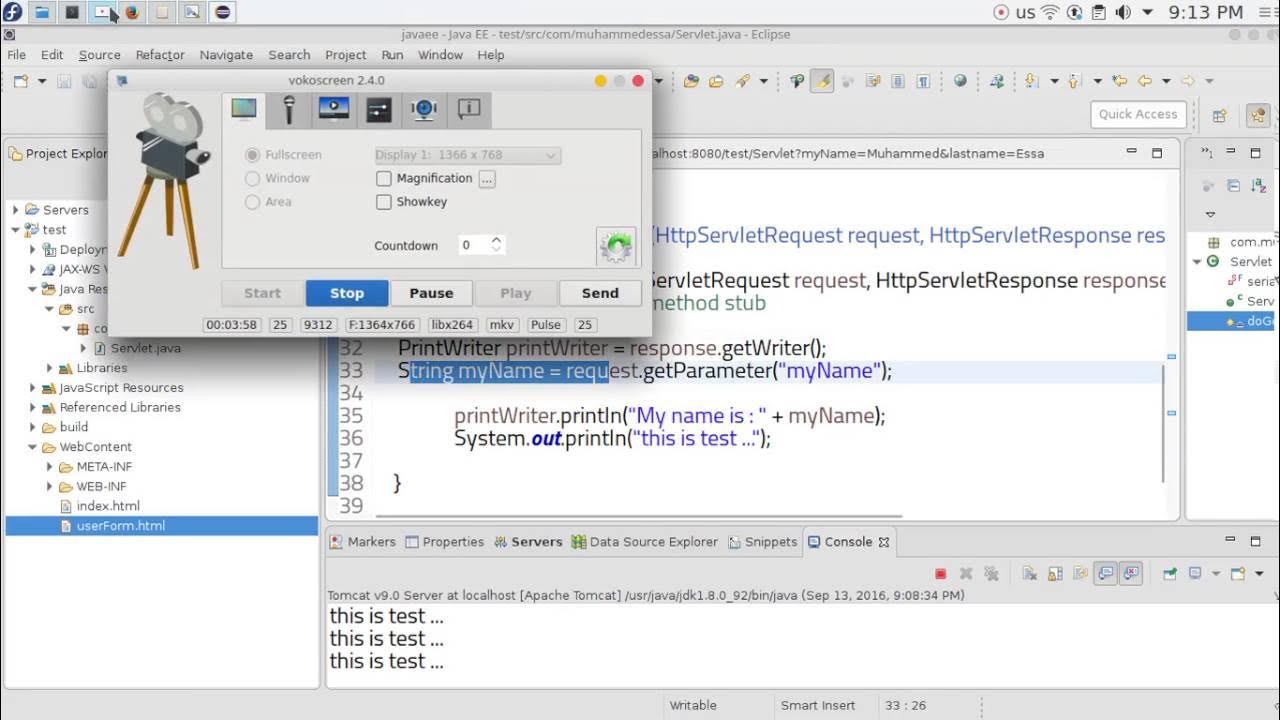 15 JAVA EE Servlets Build a web form - YouTube