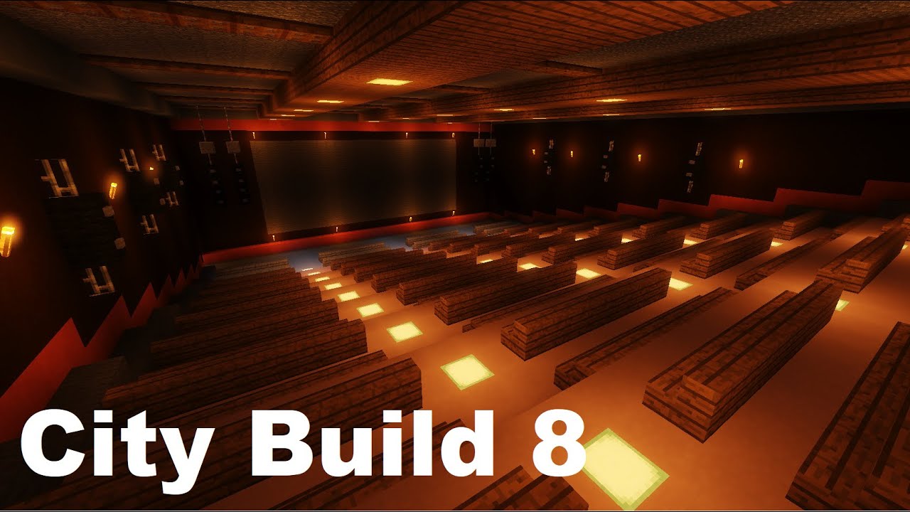 City Build #8 - Cinema (Minecraft Timelapse) - YouTube