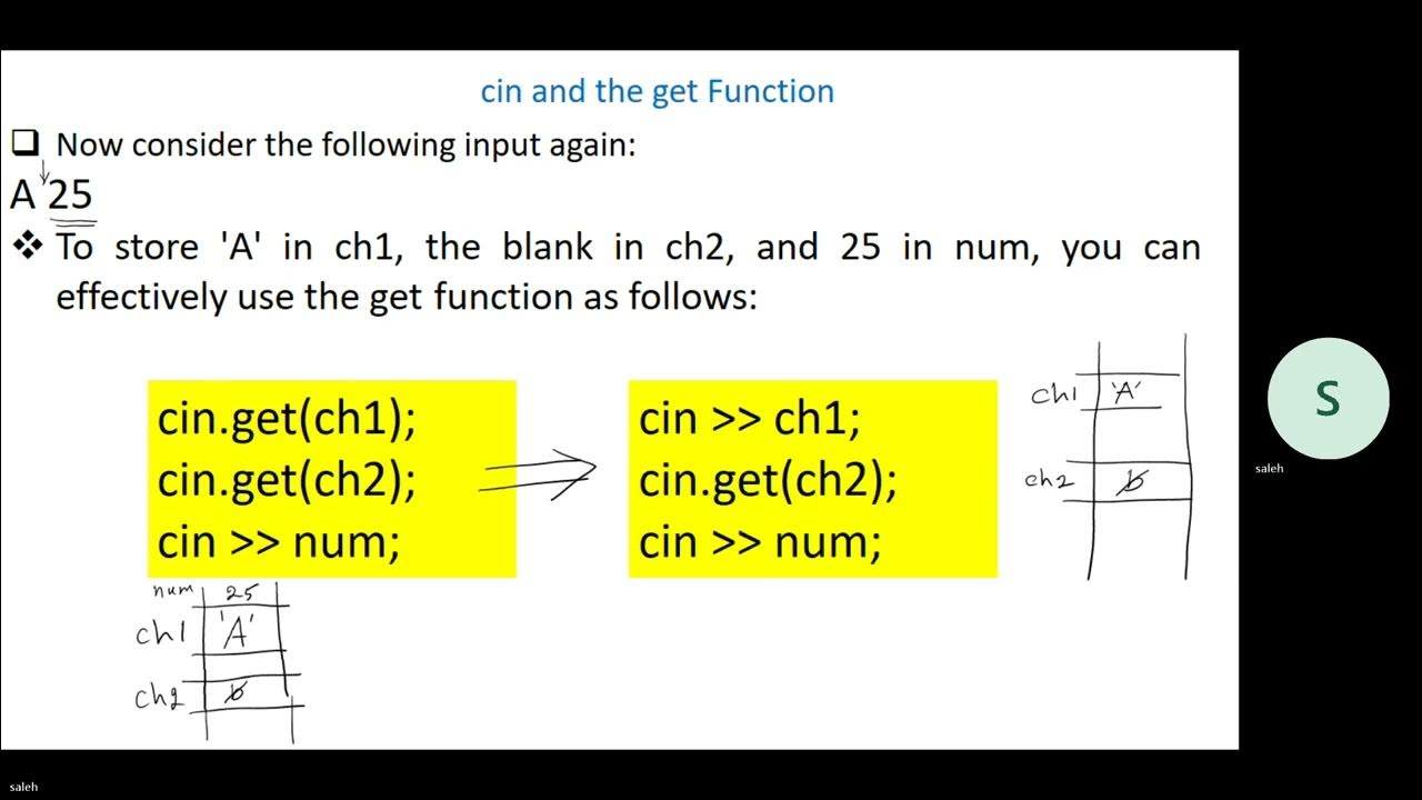 C++ P13 cin and the get and the ignore Functions الجزء 13 - YouTube