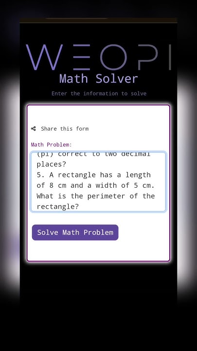 Cracking the math problem with the help of Weopi! 🧠 ️ #MathGenius #WeopiChallenge - YouTube