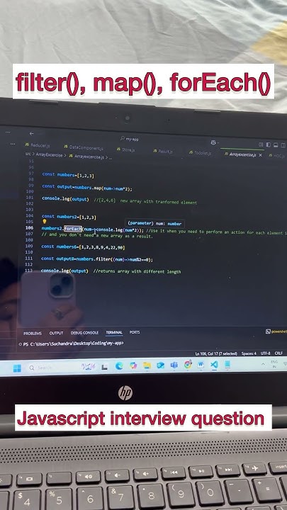 Map Filter Foreach Javascript Interview Questions Coding Javascript
