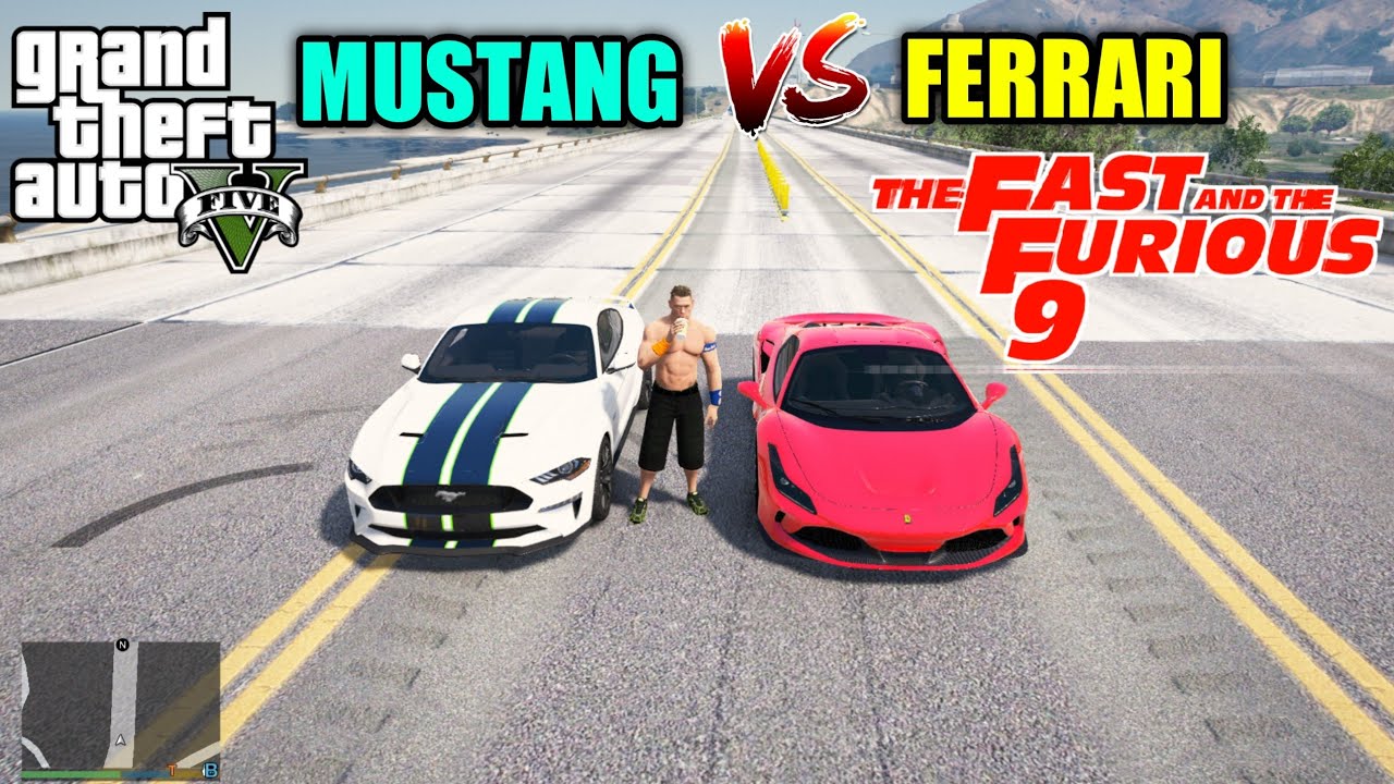 fast and furious 9 | ferrari vs mustang gt | f9 - YouTube