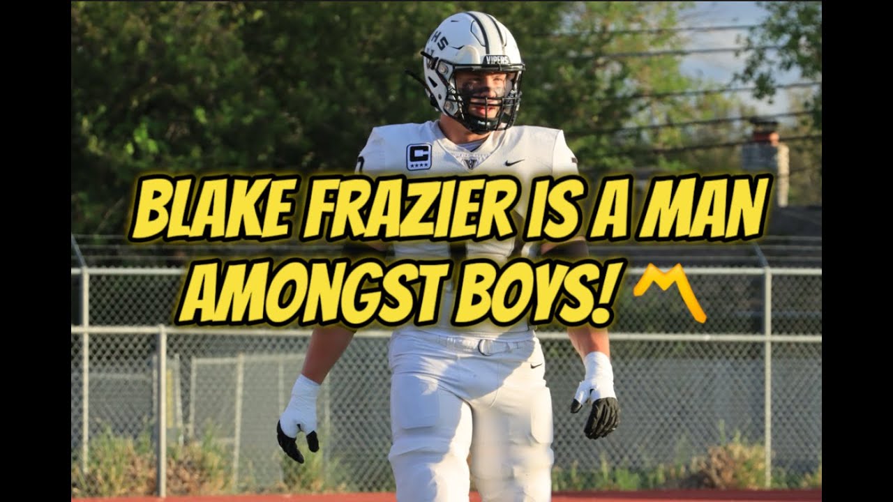 Michigan OL commit Blake Frazier is a MAN amongst boys! - YouTube