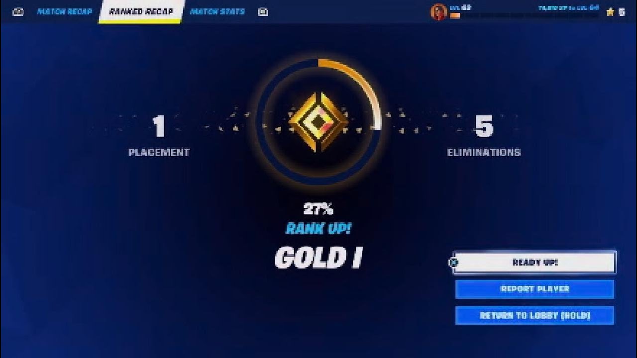 Getting GOLD Rank in ranked - YouTube