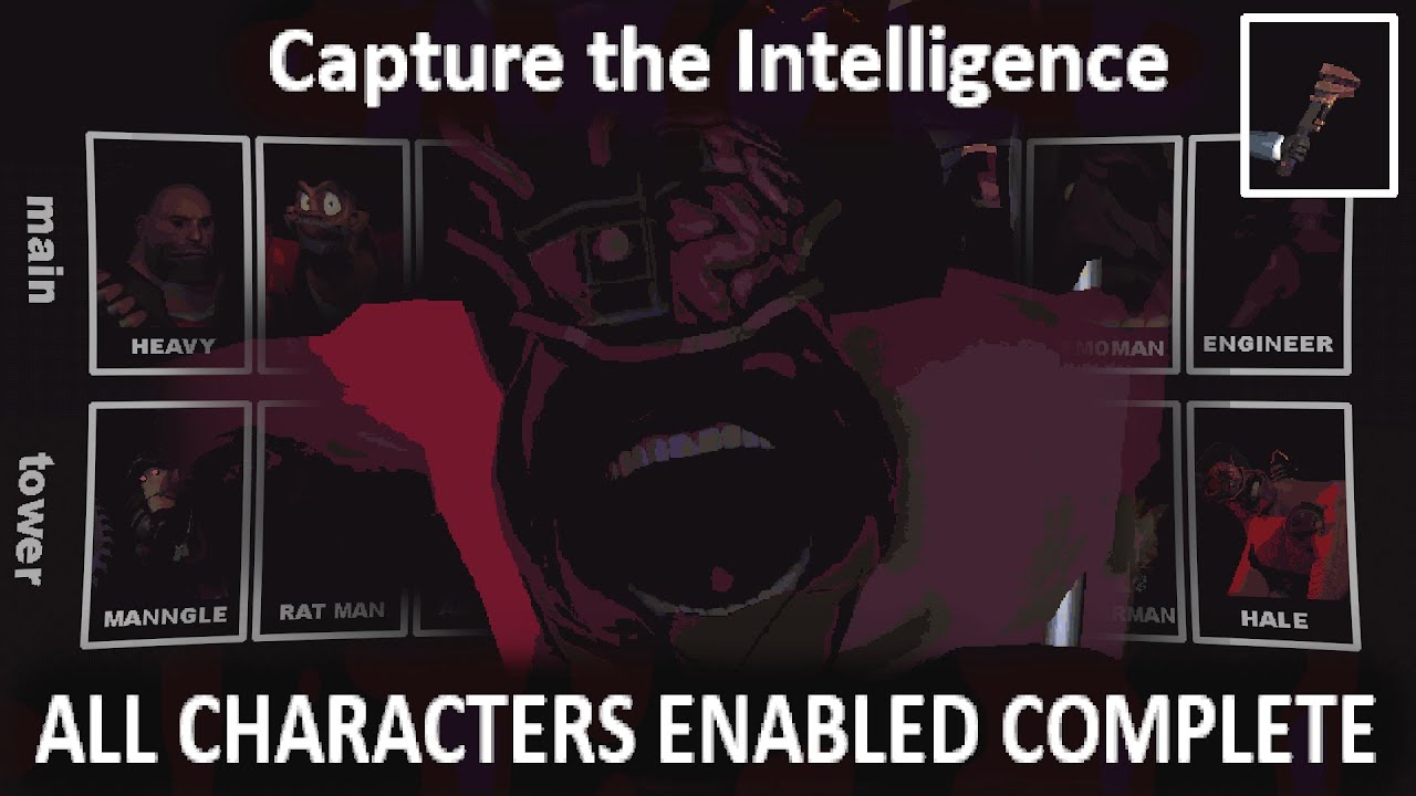 ALL CHARACTERS ENABLED complete | Capture the Intelligence (custom mode ...