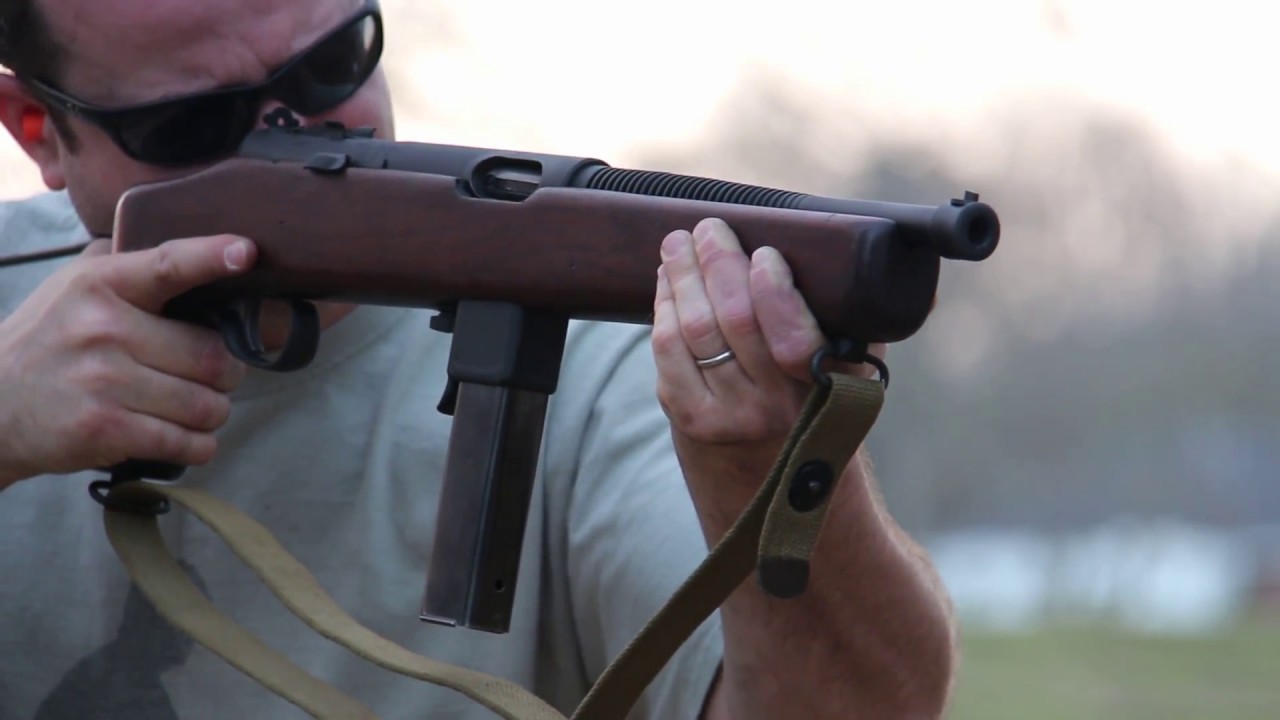 Shooting a Reising Model 55 submachine gun! - YouTube