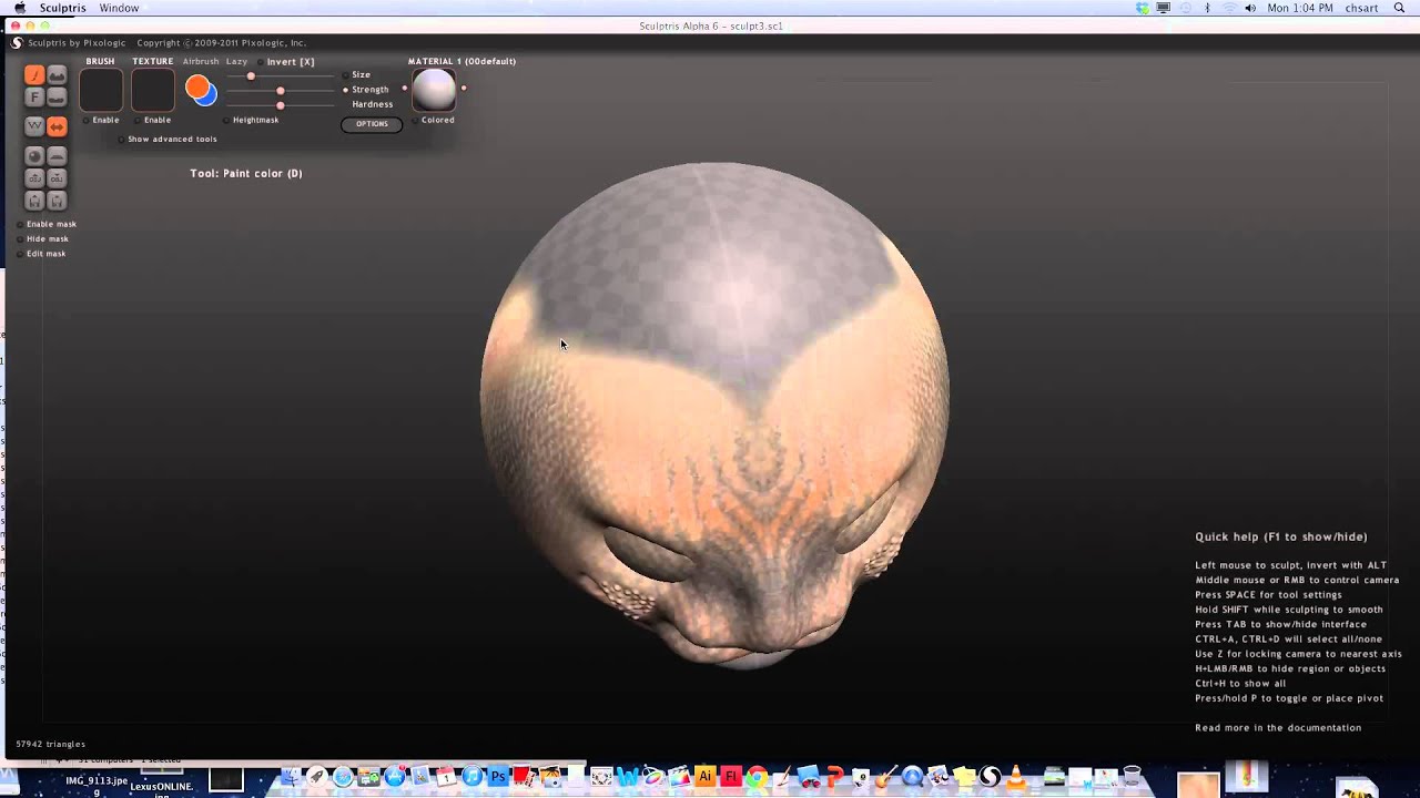 Taking a Screenshot of Sculptris Work - YouTube