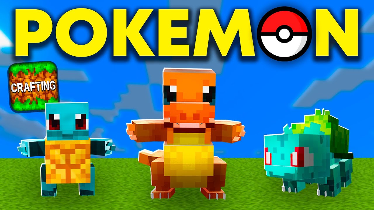 EL MEJOR MOD de POKEMON para CRAFTING AND BUILDING "es realmente buenoo ...