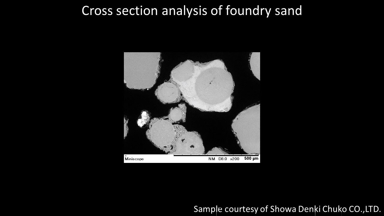 [Materials] Cross section analysis of foundry sand - YouTube