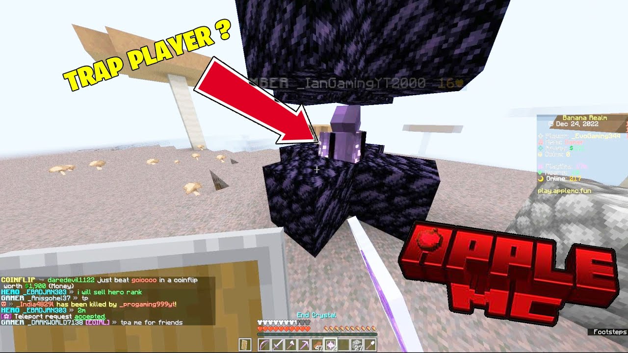 My First Day on the Apple MC Server Minecraft Server! - YouTube