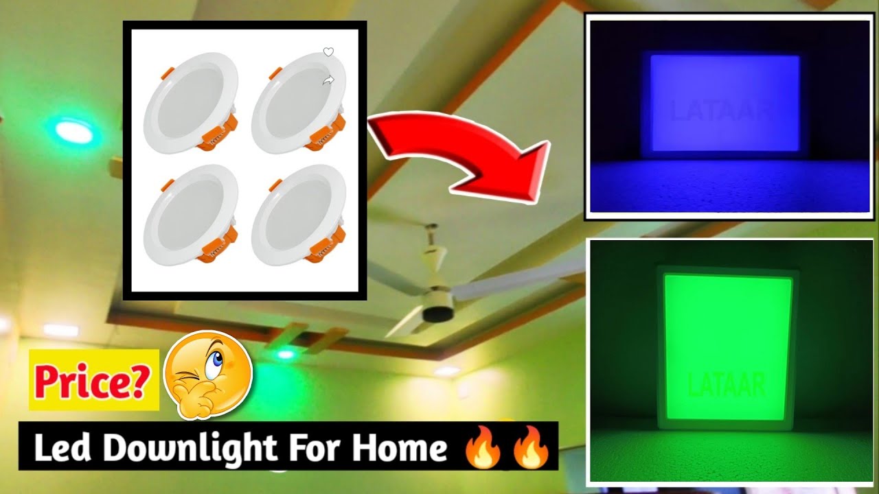 Led Down Lights In 3 Colors🔥🔥|| Concealed Light fitting || Led Down ...