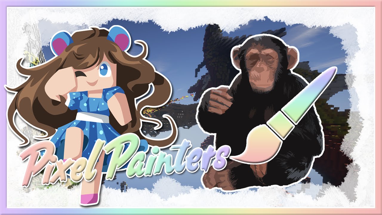 Minecraft | Pixel Painters: Chimpanzee! - YouTube