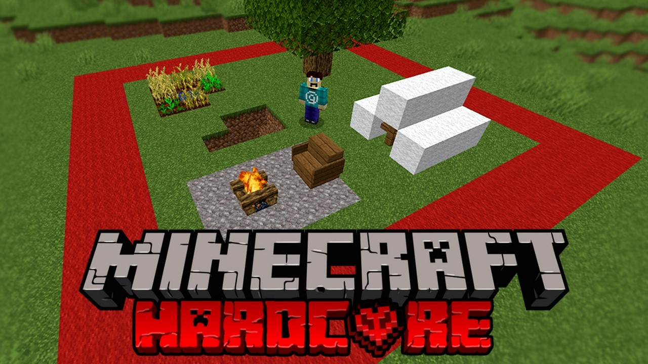 Minecraft HARDCORE, But I Can't Leave This CHUNK... - YouTube