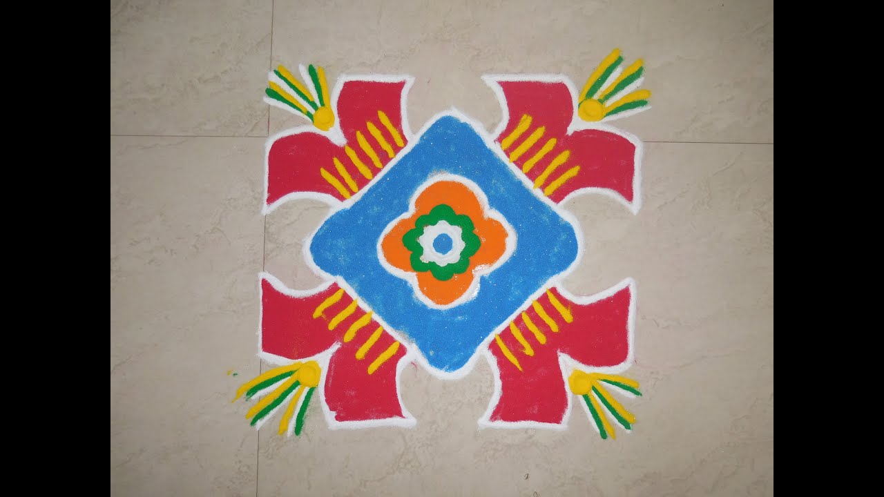 6 To 6 Dots Rangoli | Dots Rangoli Designs |Diwali Special 6 Dots ...