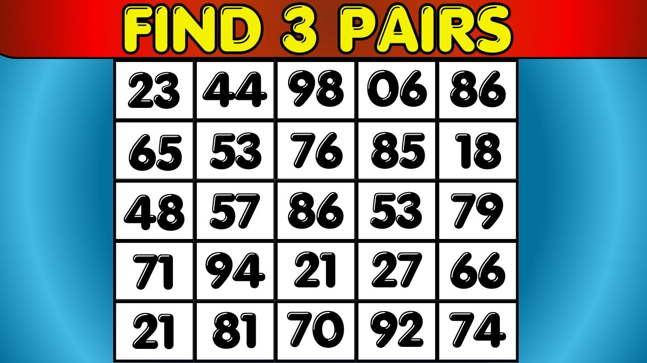 Number Search. It Looks Simple, But It’s Hard! | Puzzle Grid #5 | - YouTube