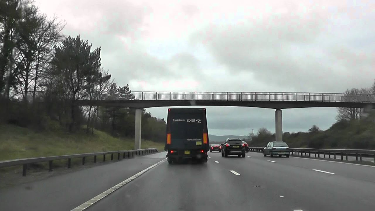 Driving On The M5 From J24 (Minehead) To J25 (Taunton Honiton Yeovil ...