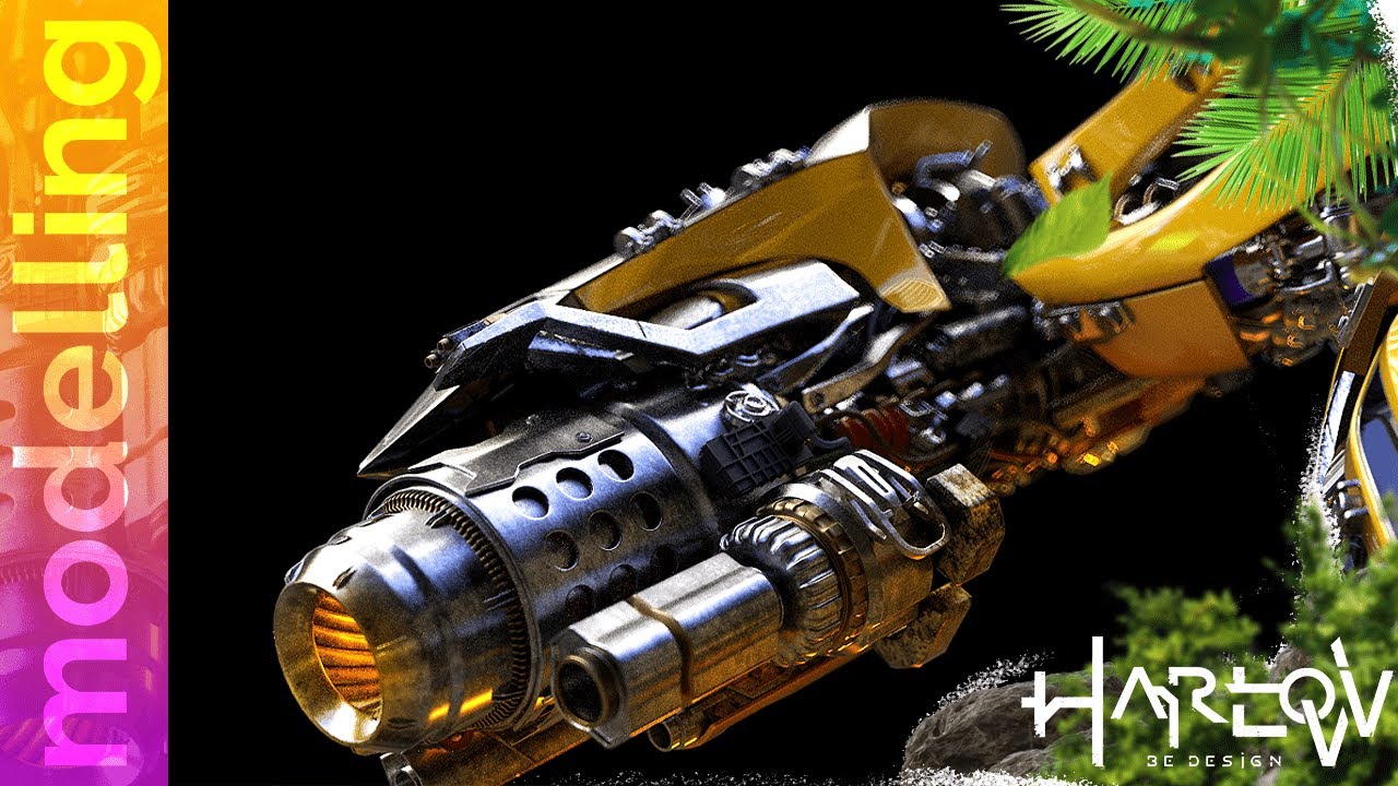 Bumblebee Gun modeling | Cinema4D - YouTube