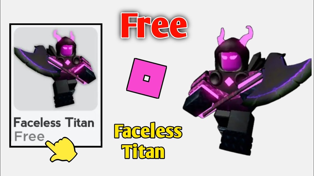 How to Get Free Faceless Titan 😲! (2025) Update | Free items in Roblox ...