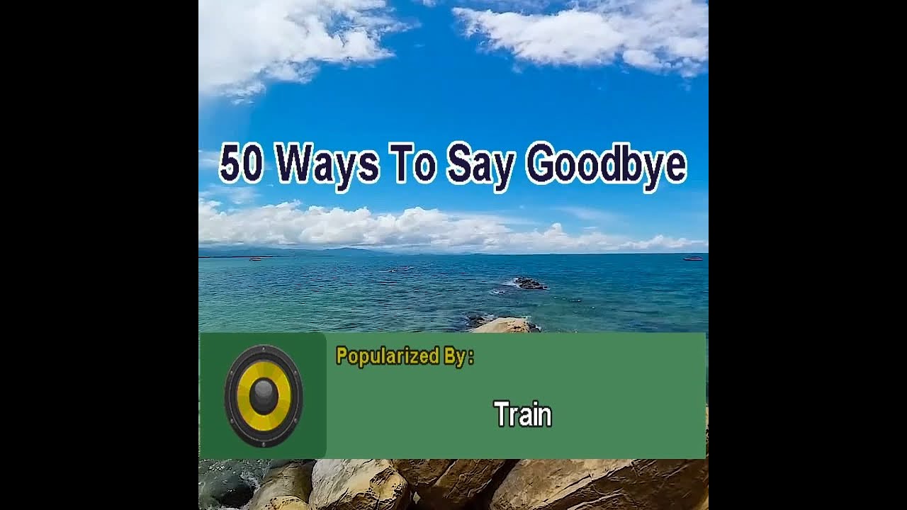 50 Ways To Say Goodbye - Train (MIDI Karaoke) - YouTube