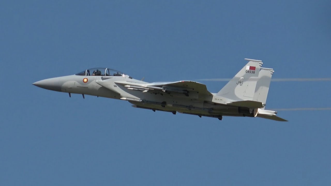 The best airshow? 2 QATAR F-15QA REHEARSAL DISPLAYS AT RIAT 2024 - 18/7 ...