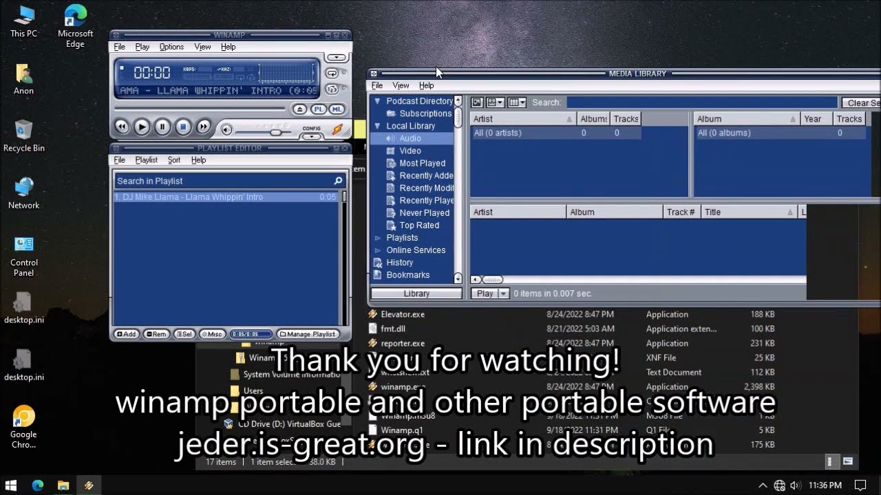 Winamp portable - YouTube