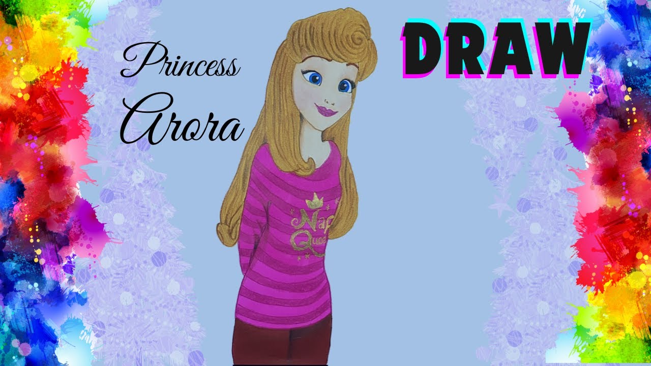 How to Draw Arora ?|| Sleeping Beauty || Disney Princess Arora drawing ...