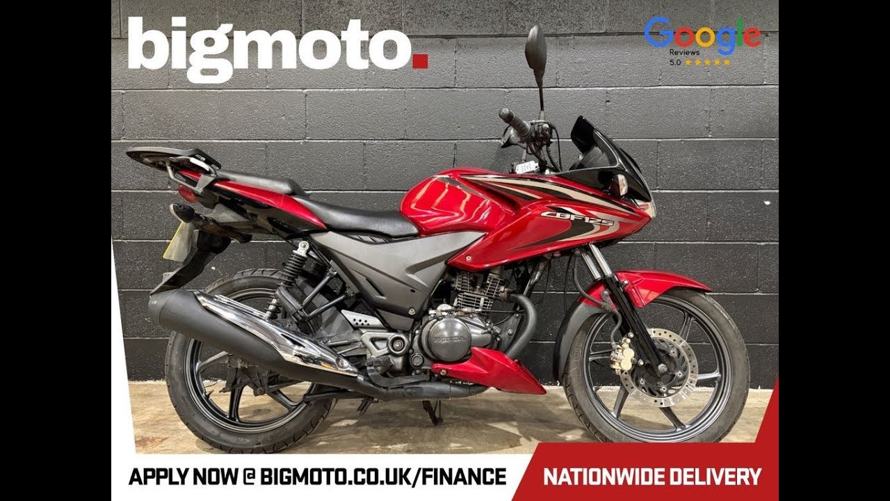 Honda CBF125M - 2014 - Red - 7478 miles - FULL WALKAROUND - YouTube