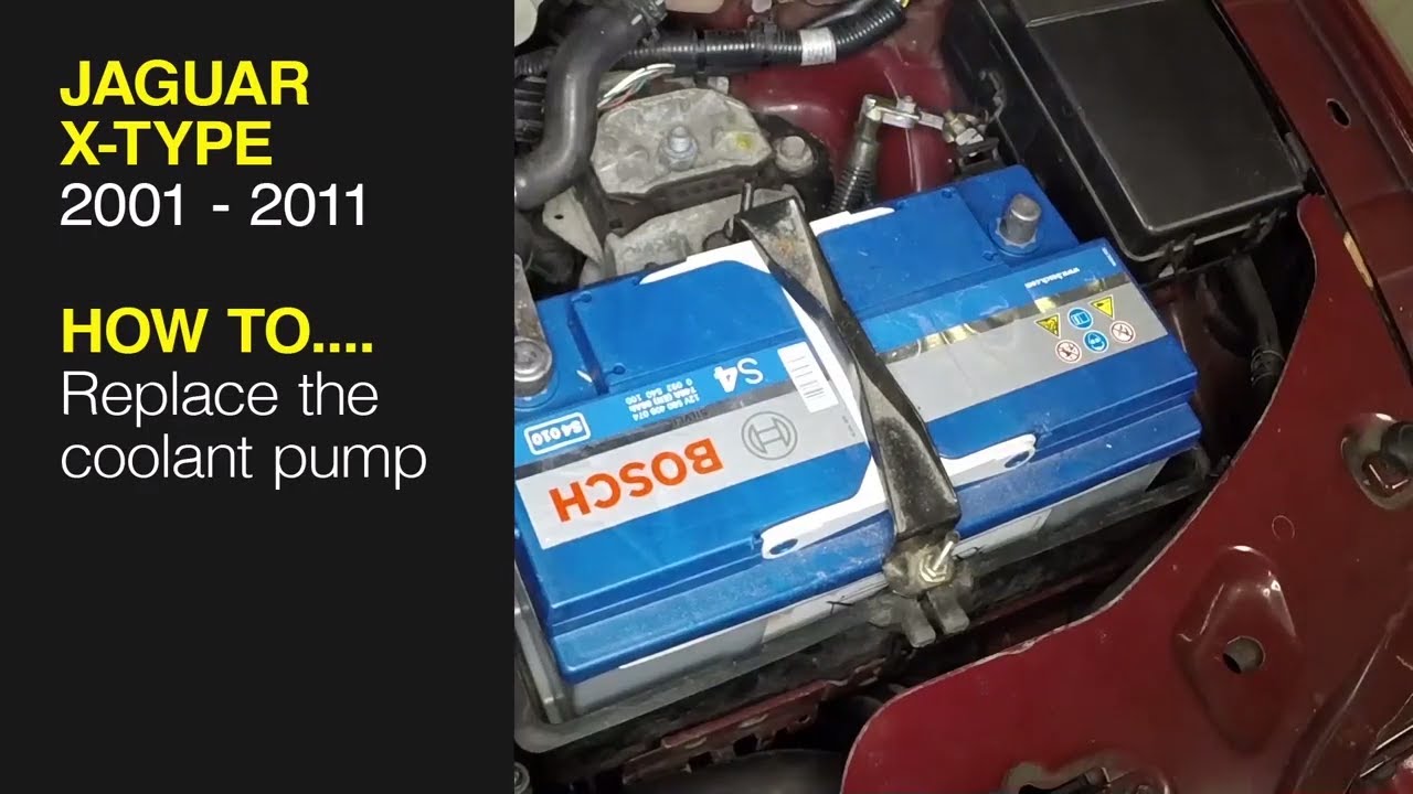 How to Replace the coolant pump on the 5631 - Jaguar X-Type 2001 to ...