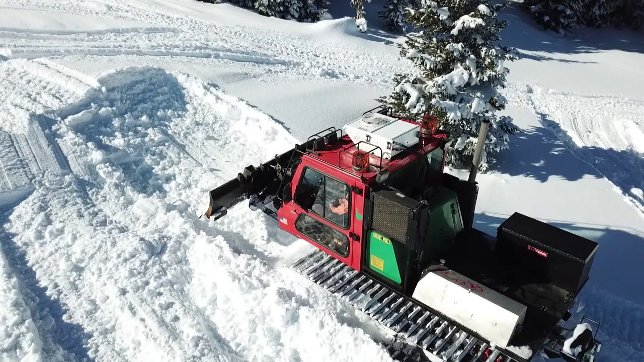 Drone and LMC Snowcat on Rabbit Ears 2018 - YouTube
