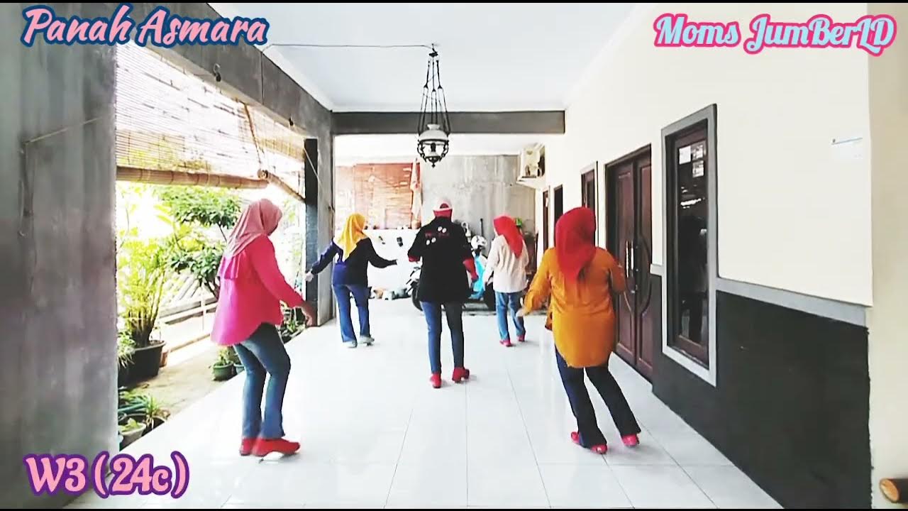 PANAH ASMARA//LINE DANCE//CHOREO BY MOMS JUMBERLD - YouTube