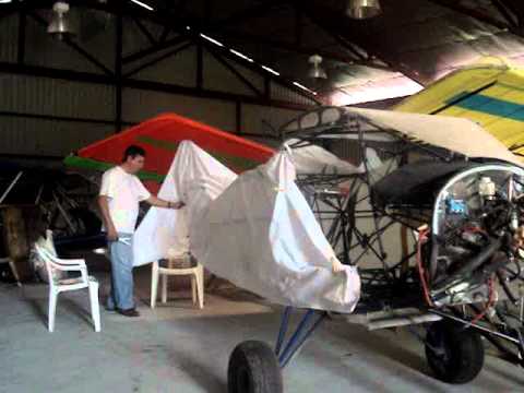 Aircraft fabric covering II - YouTube