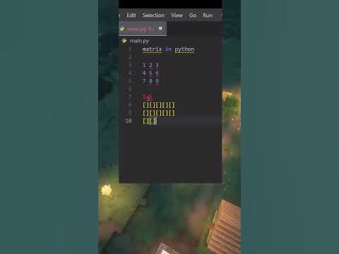 Матрица в Пайтоне🤣🤣🤣 #shorts #python #programming #minecraft #parkour - YouTube