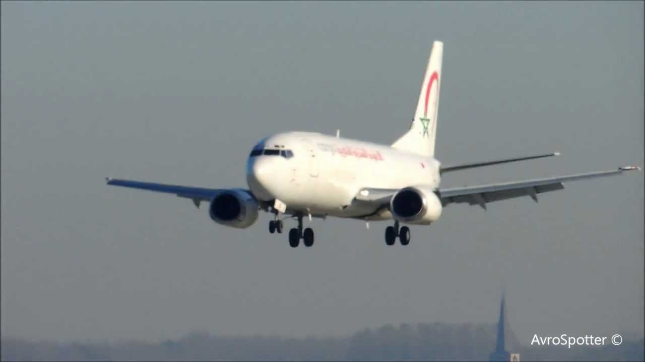 RAM Cargo B737-300F Landing at Brussels | Rwy 25L | Full hd - YouTube