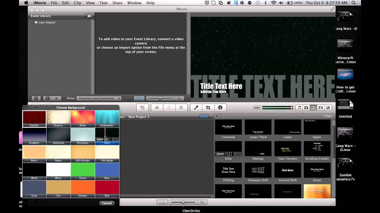 How to make a intro and outro with iMovie (Mac Only) - YouTube