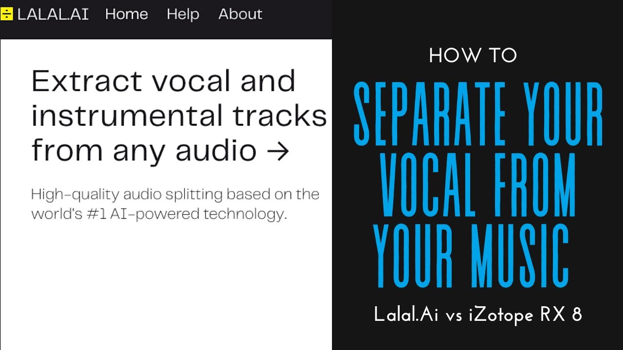 Separate Your Vocal From Music Tracks - "Master Vocal Separation: Lalal.Ai vs iZotope" - YouTube