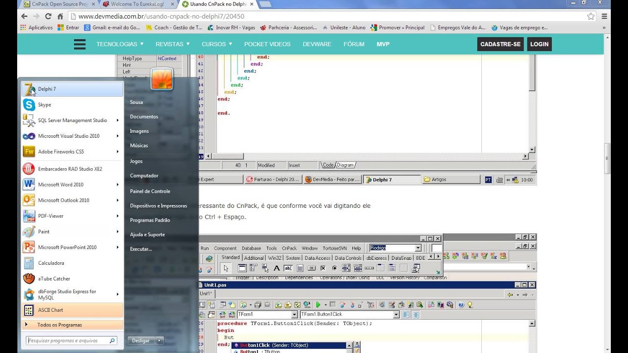 Aula 26 Instalando Quickreport Cnwinzard Youtube