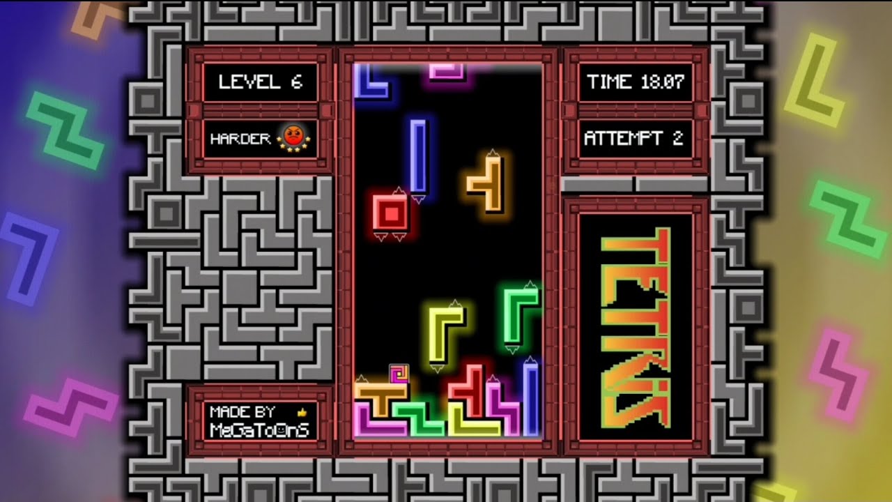 Geometry Dash - Tetromino by meGaToOnS [Plat.] - YouTube