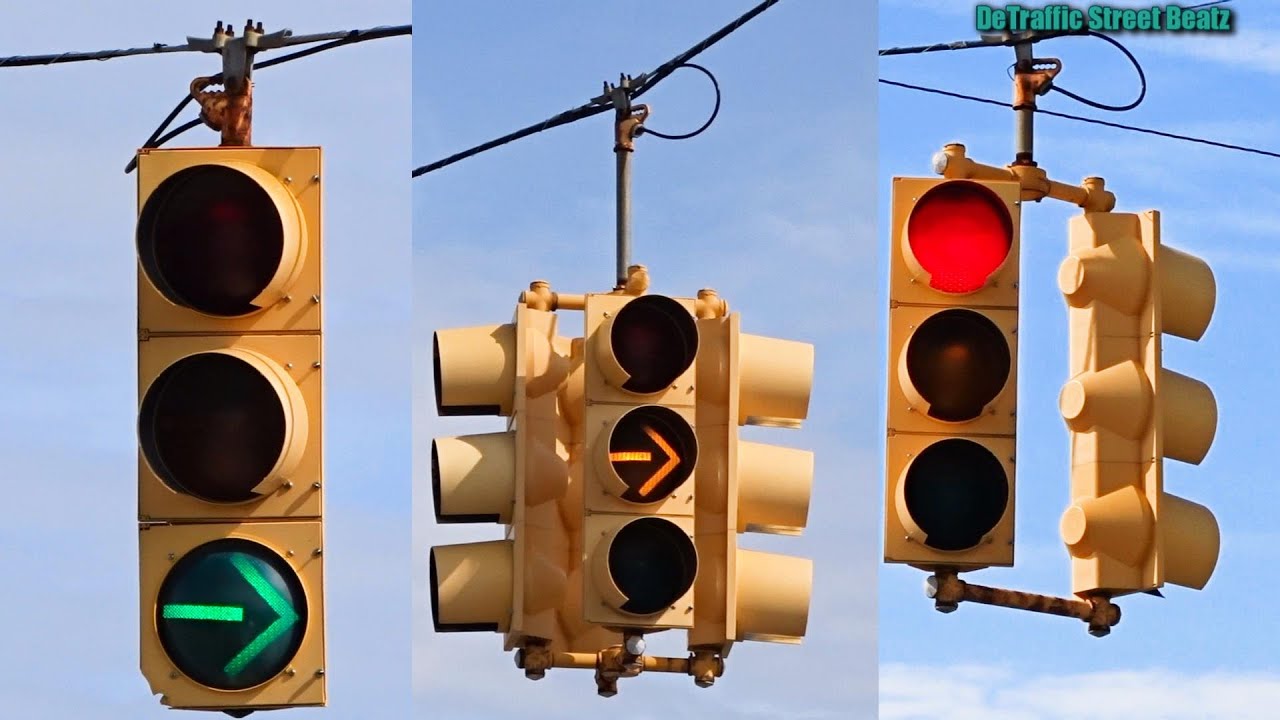 Incandescent Left Turn Arrow Traffic Lights | 8 Mile & Norborne - YouTube
