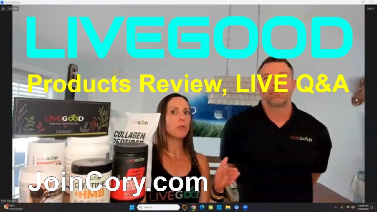 LIVEGOOD: Dr. Ryan & Lisa Goodkin, Products Review & Q&A - YouTube