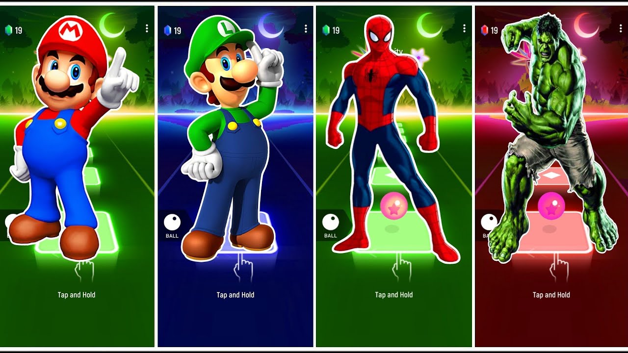 Super Mario 🆚 Luigi 🆚 Spider Man 🆚 Hulk 🆚 Who Will Win? - YouTube