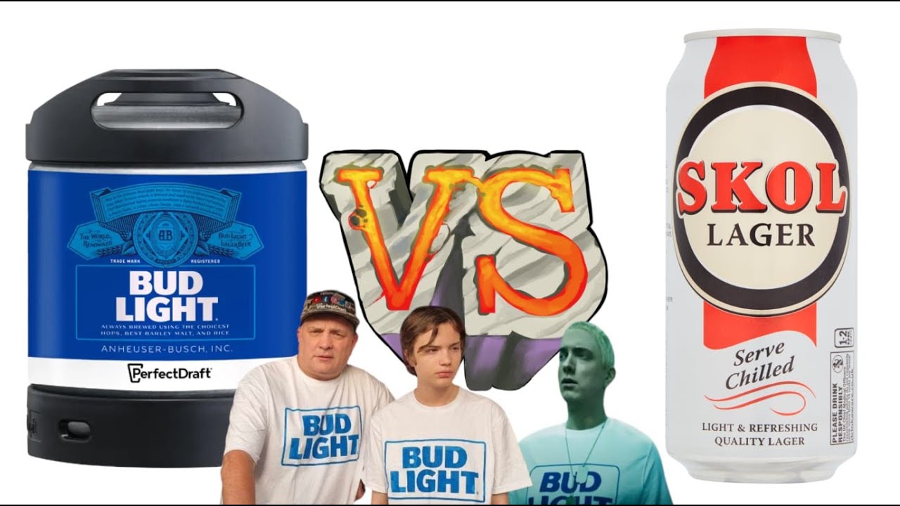 Bud Light 3.4% ABV vs Skol 2.8% ABV Battle of the big hitters... #boom ...