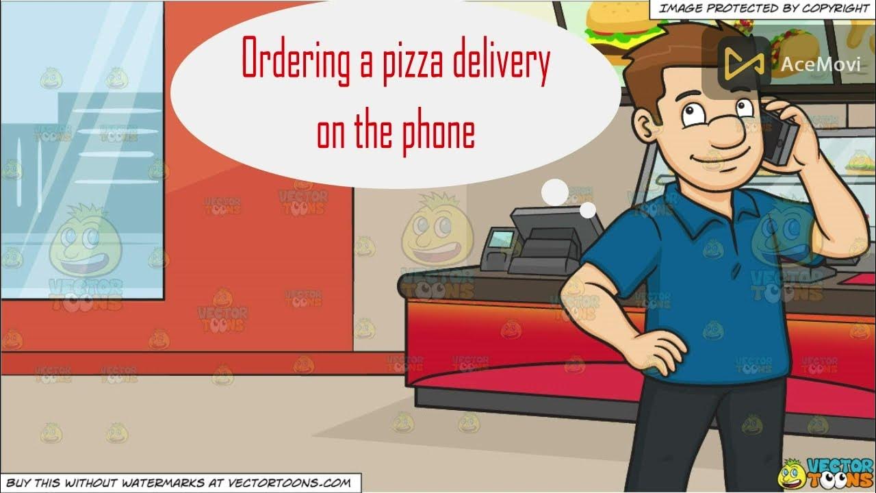 Practice English daily conversations: Ordering a pizza delivery on the ...