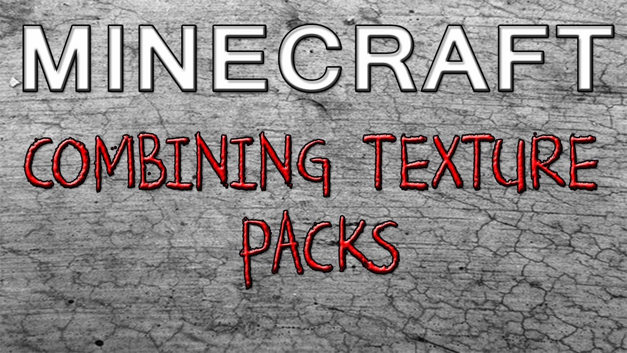 Minecraft Combining Different Texture Packs Tutorial - YouTube