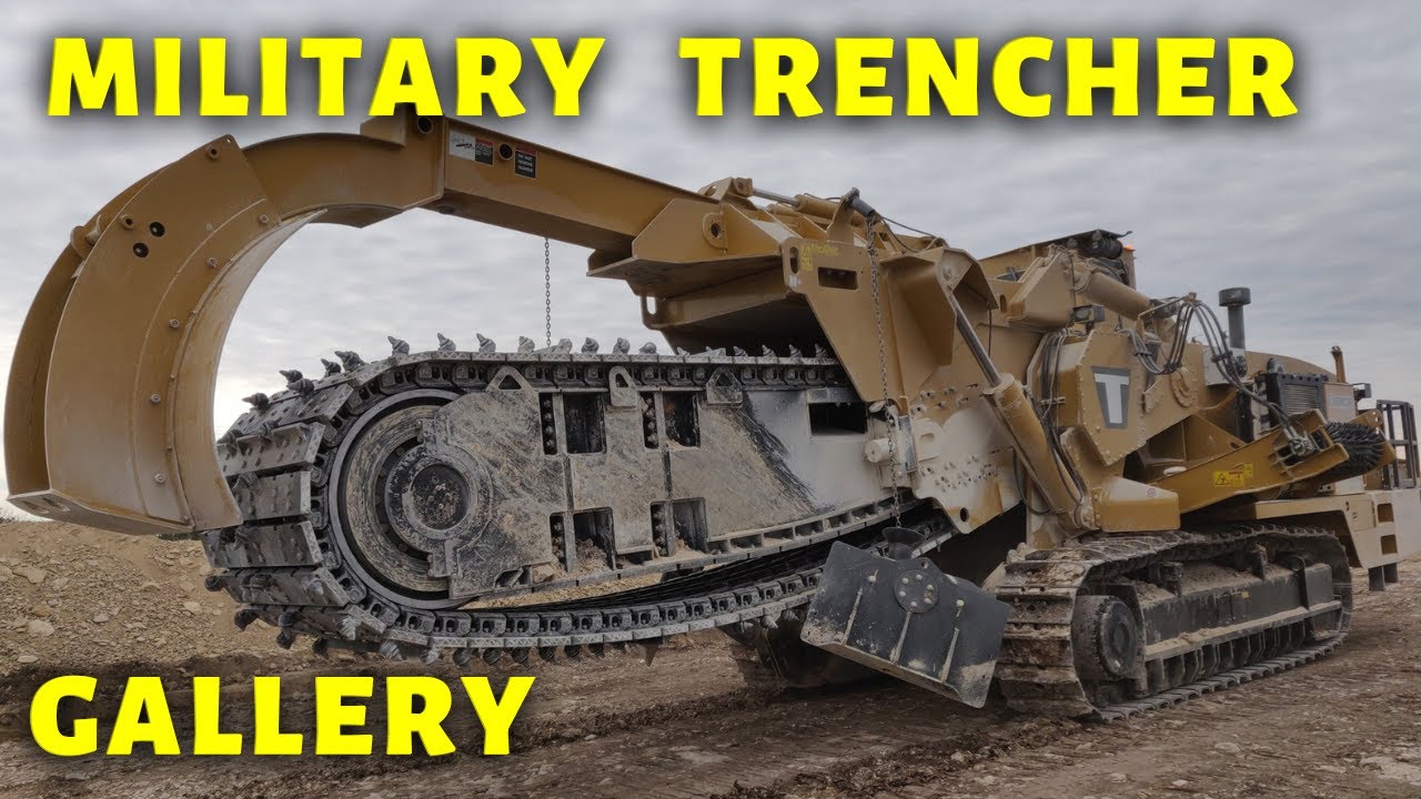 💪Old and New Military Trenchers and Trench Combat Gallery Construction ...
